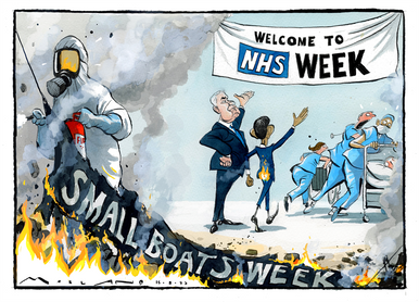39843502-Morten Morland Cartoon dated 15.08.2023. Welcome to NHS Week ...