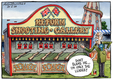 39994714-Peter Brookes - The Times cartoon Nigel Farage, Reform ...