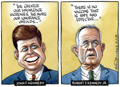 40065987-John F Kennedy and Robert F Kennedy cartoon The Times 16/11 ...
