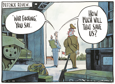 40099934-Defence Review "War footing, you say..." How much will that ...