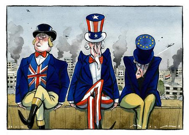 26515788-Morten Morland cartoon showing John Bull and Uncle Sam ...