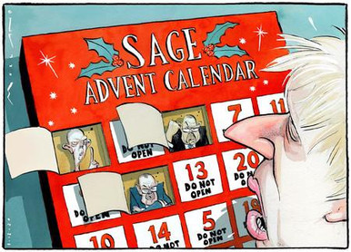 38845543-Boris Johnson opens SAGE Advent Calendar. 01. 12. 2020 - The ...