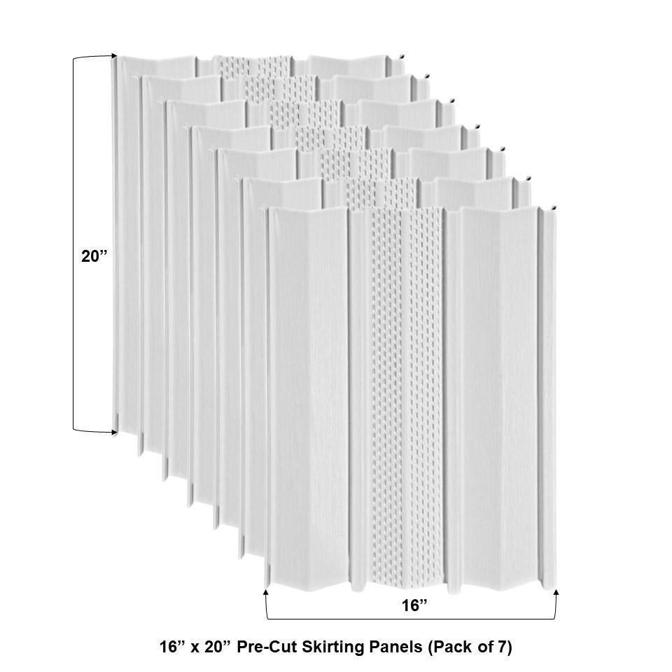 Pre-Cut Premium Plus Vented Vinyl Skirting | Mobile Home Outfitters
