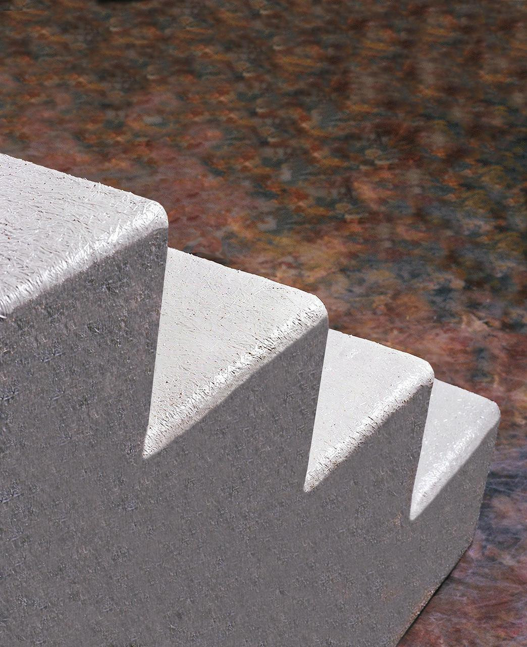 DuraGrip II Fiberglass Step - 8" Step Height - 38" x 38" Platform - 4 ...