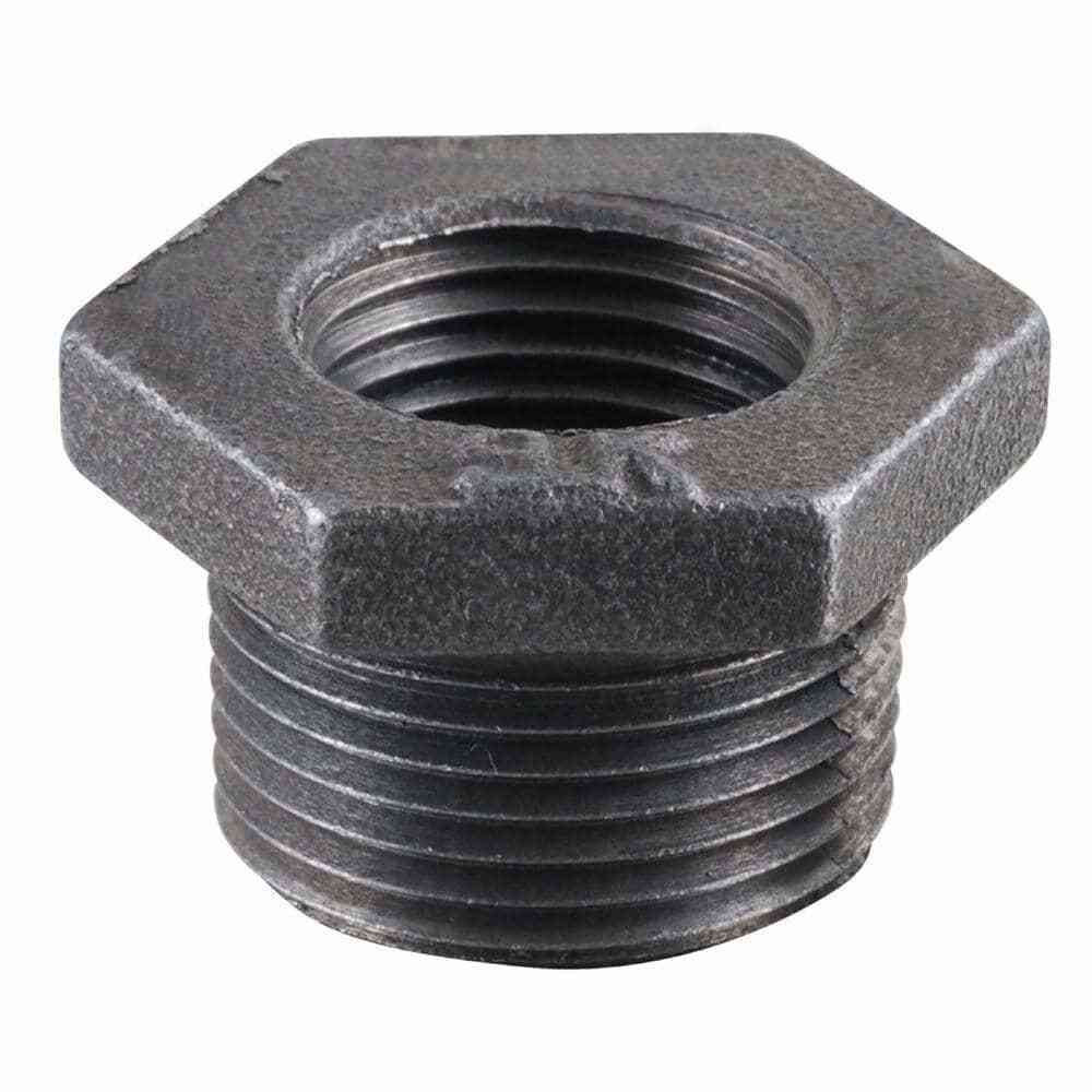 1" x 3/4" Black Iron Reducer Bushing | Mobile Home Outfitters