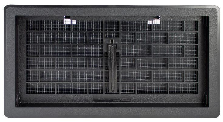 Manual Foundation Vent - 16" x 8" - Black | Mobile Home Outfitters