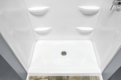 Lyons Elite 54" x 30" x 5.5" Fiberglass Mobile Home Center Drain Shower ...