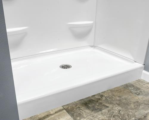 Lyons Elite 54" x 30" x 5.5" Fiberglass Mobile Home Center Drain Shower ...