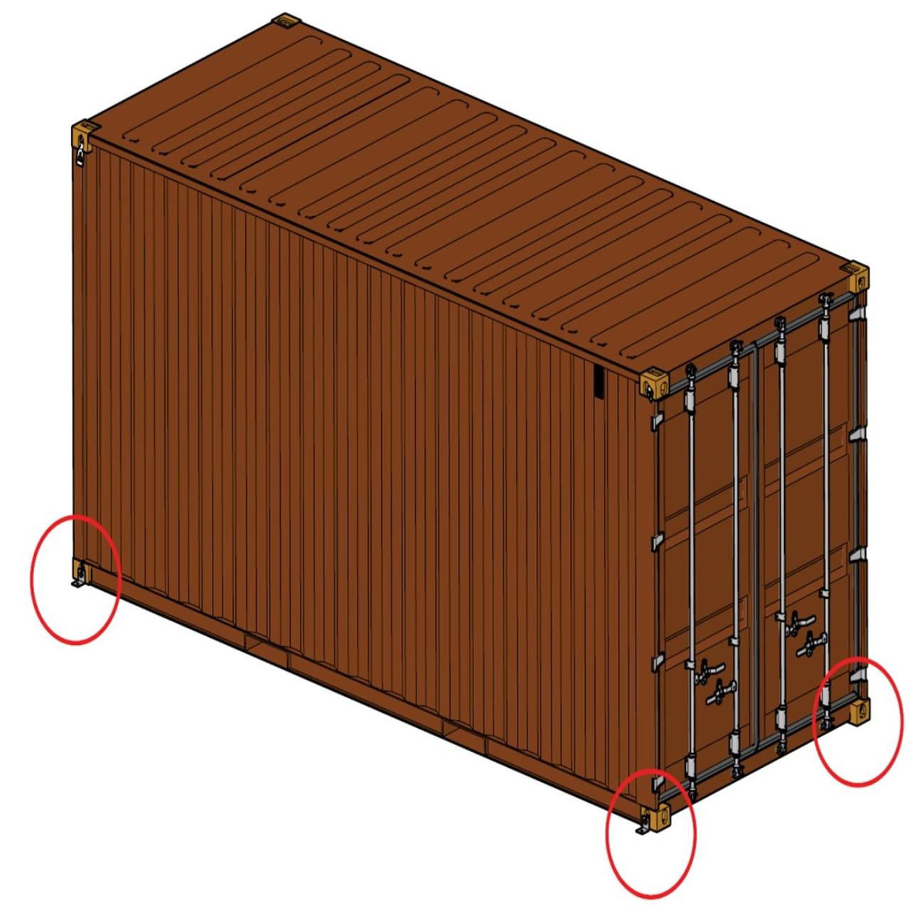 Bottom Corner Container Anchor Bracket|Mobile Home Outfitters