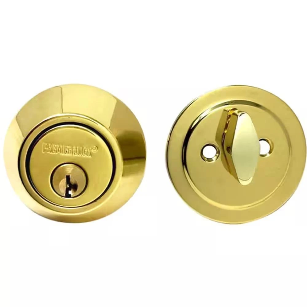 Mobile Home Exterior Dead Bolt Lock - Polished Brass | Mobile Home ...