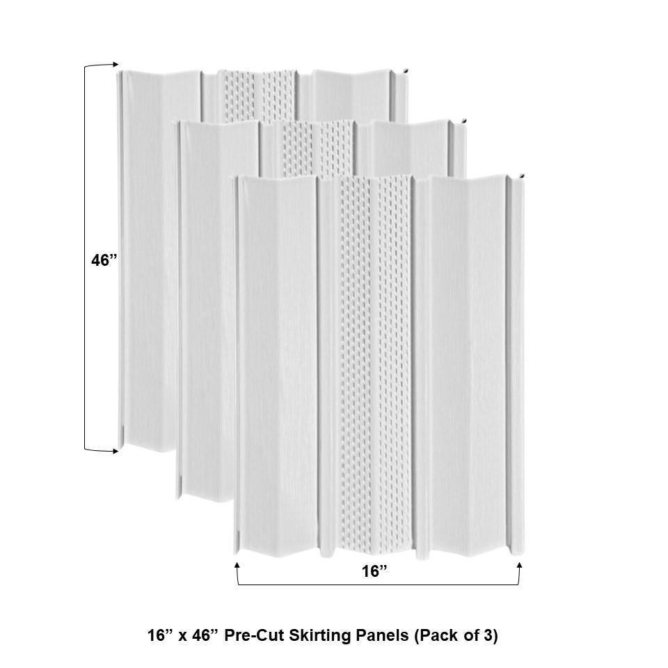 Pre-Cut Premium Plus Vented Vinyl Skirting | Mobile Home Outfitters