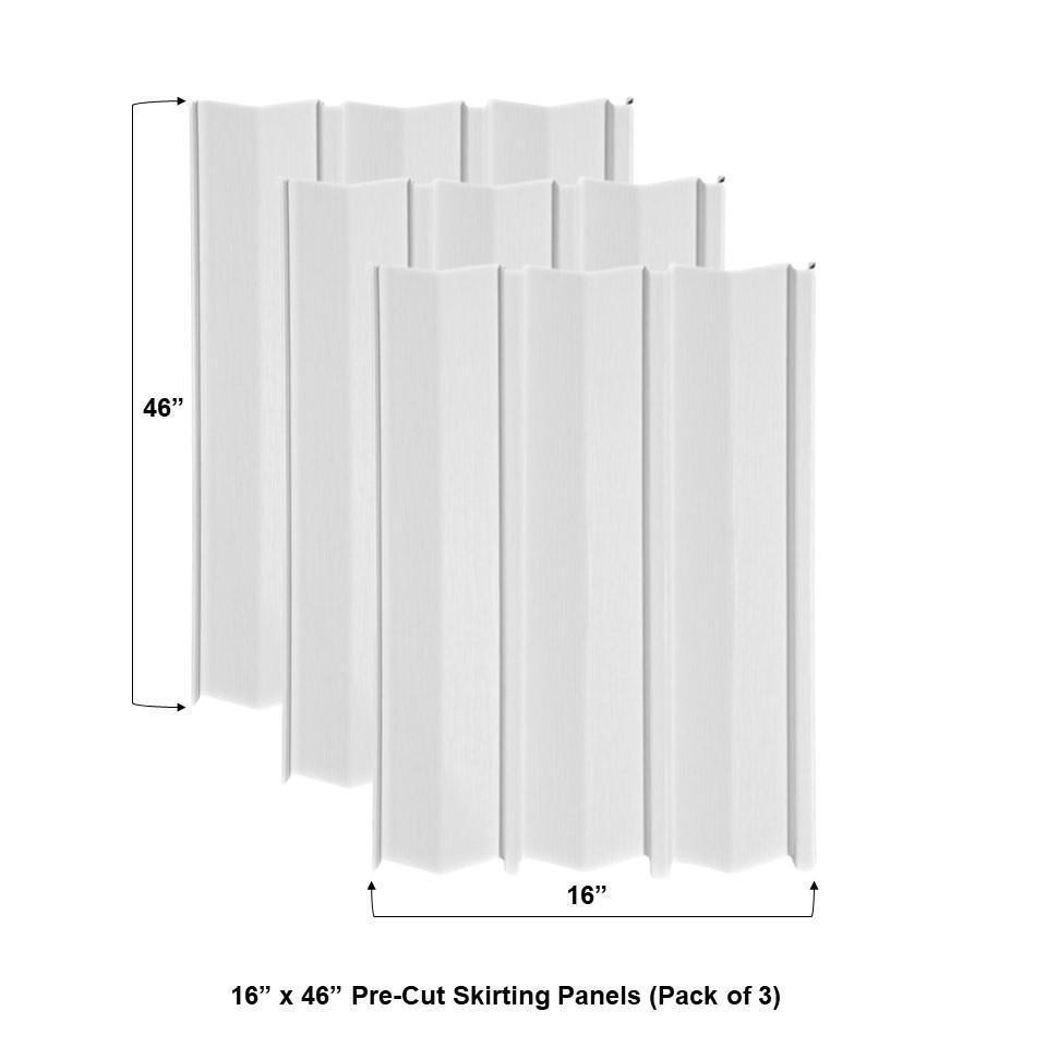 Pre-Cut Premium Plus Solid Vinyl Skirting | Mobile Home Outfitters
