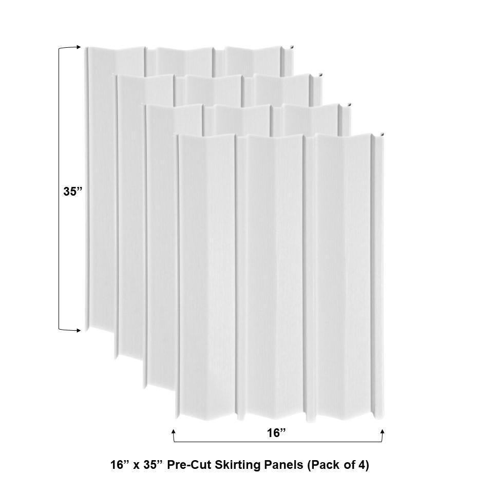 Pre-Cut Premium Plus Solid Vinyl Skirting | Mobile Home Outfitters