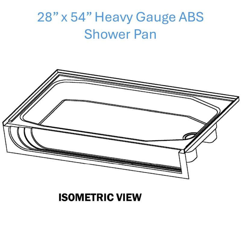 Better Bath 54" x 27" ABS Shower Replacement Kit | Mobile Home Outfitters