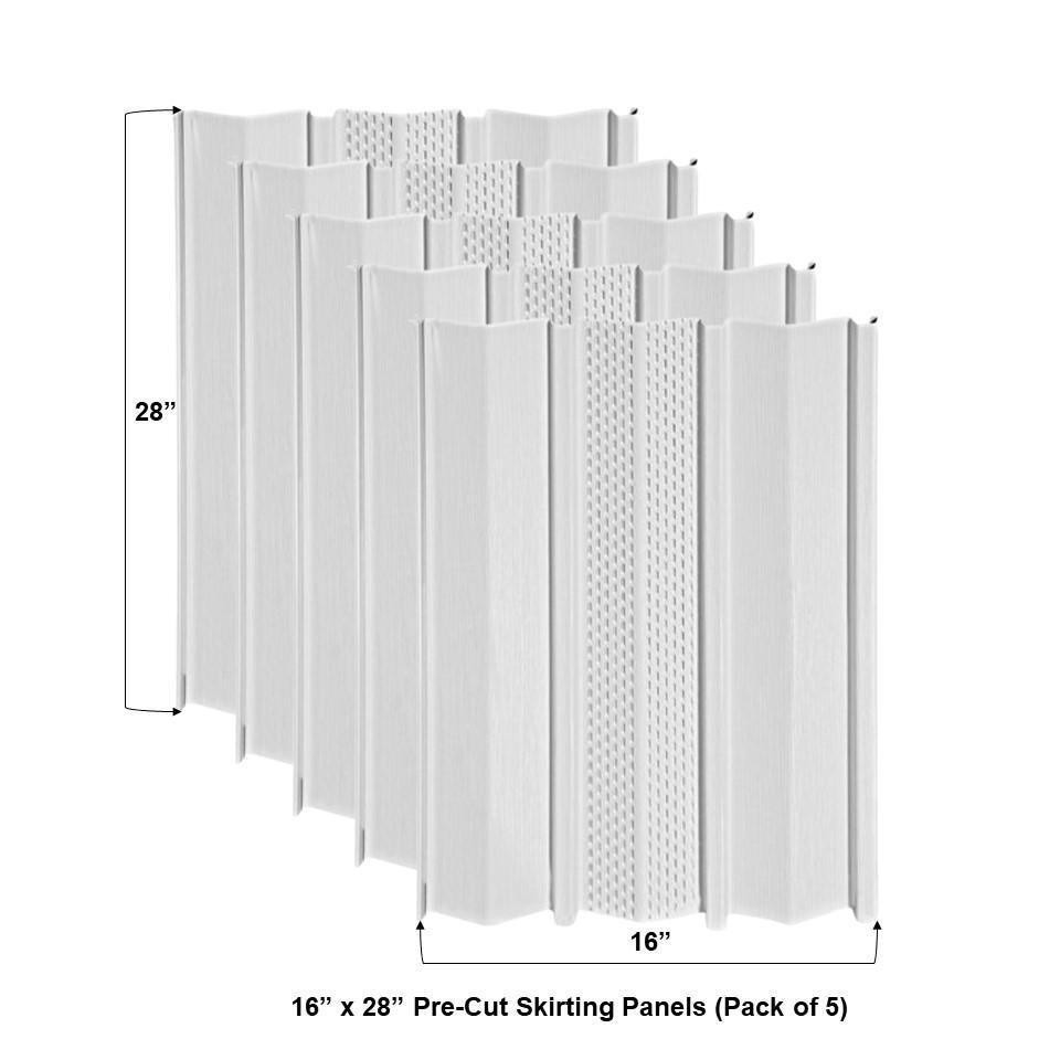 Pre-Cut Premium Plus Vented Vinyl Skirting | Mobile Home Outfitters