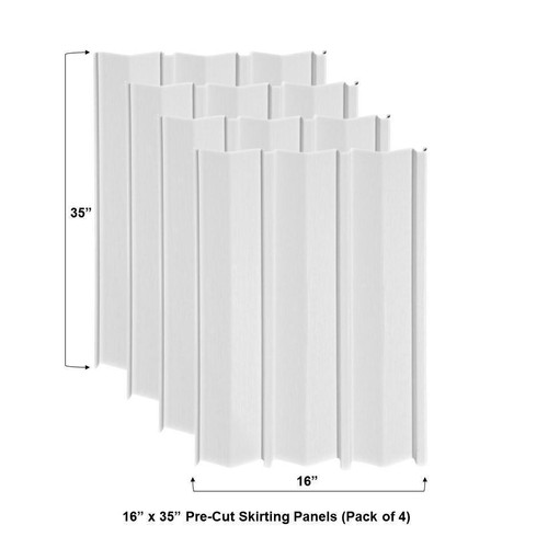 Pre-Cut Premium Plus Solid Vinyl Skirting | Mobile Home Outfitters
