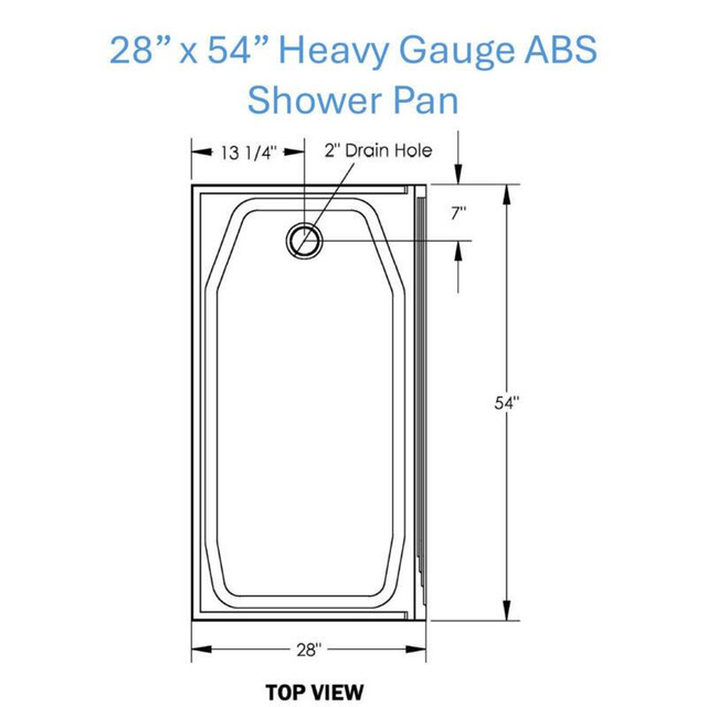 Better Bath 54" x 27" ABS Shower Replacement Kit | Mobile Home Outfitters
