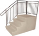 DuraGrip II Fiberglass Step - 8" Step Height - 38" x 38" Platform - 6 ...