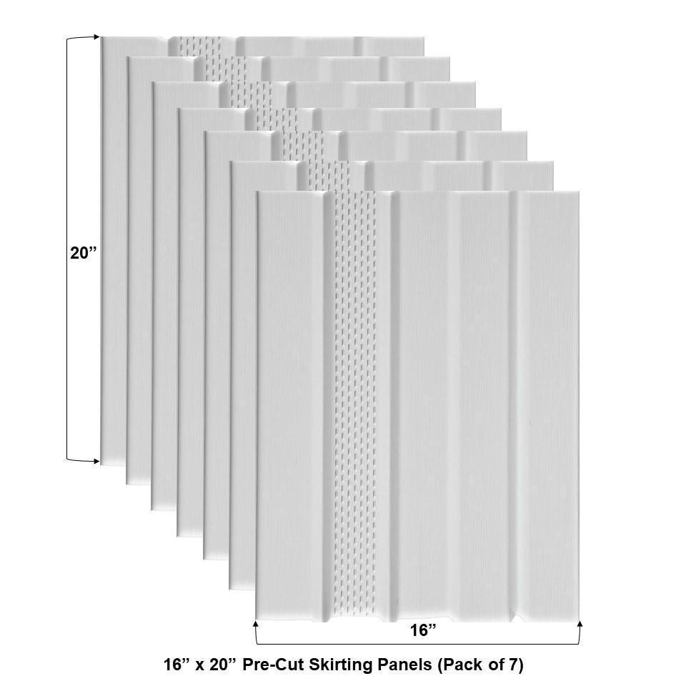 Pre-Cut Eagle Deluxe Vented Vinyl Skirting | Mobile Home Outfitters