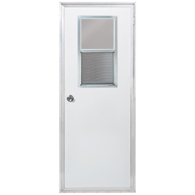 34" x 72" Mobile Home Outswing Door with Vertical Sliding Window ...