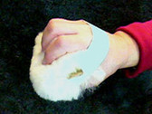 Sheepskin Hand Posies with Spacer - Pair : (M115S)