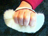 Sheepskin Hand Posies - Pair : (M115)