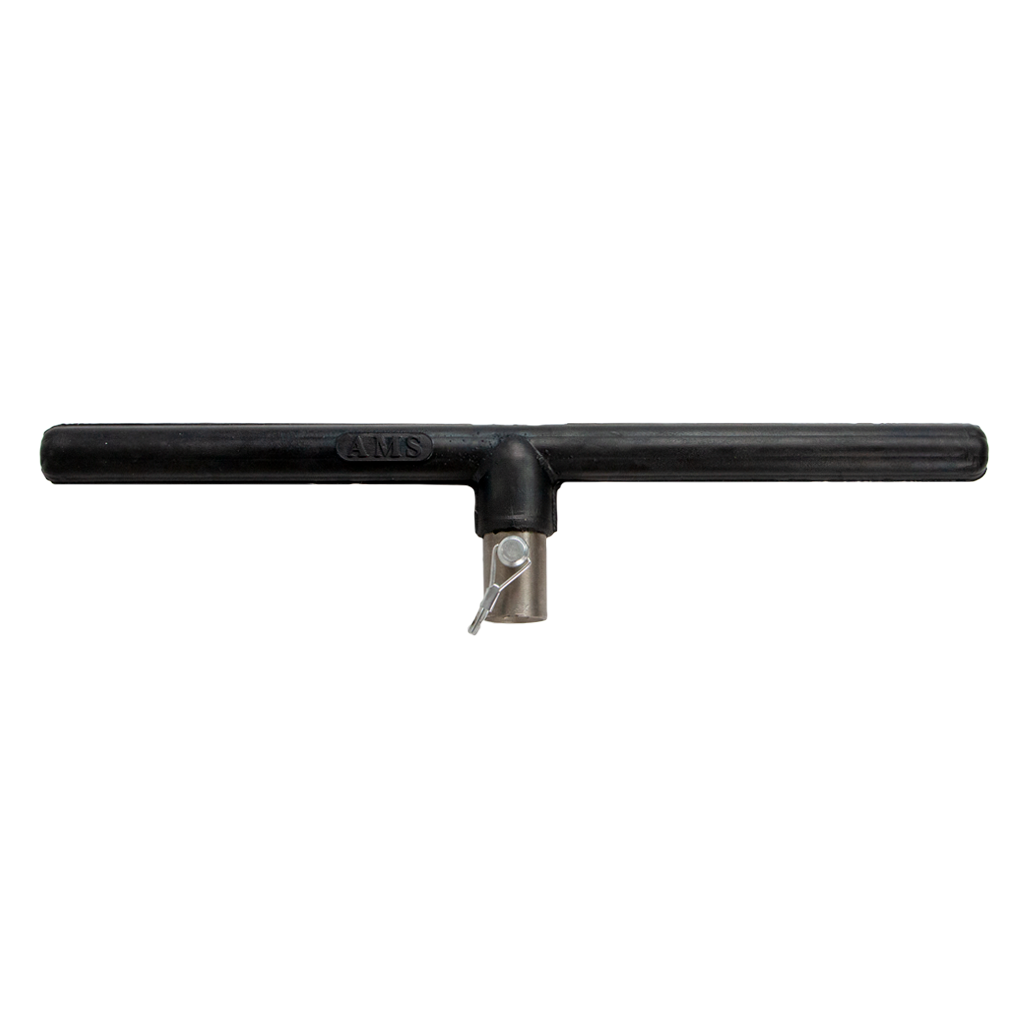 18" Rubber-Coated Cross Handle, Hex Quick Pin