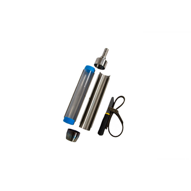 2-1/2" X 12" Split Soil Core Sampler w/ Core Tip, Hex Quick Pin