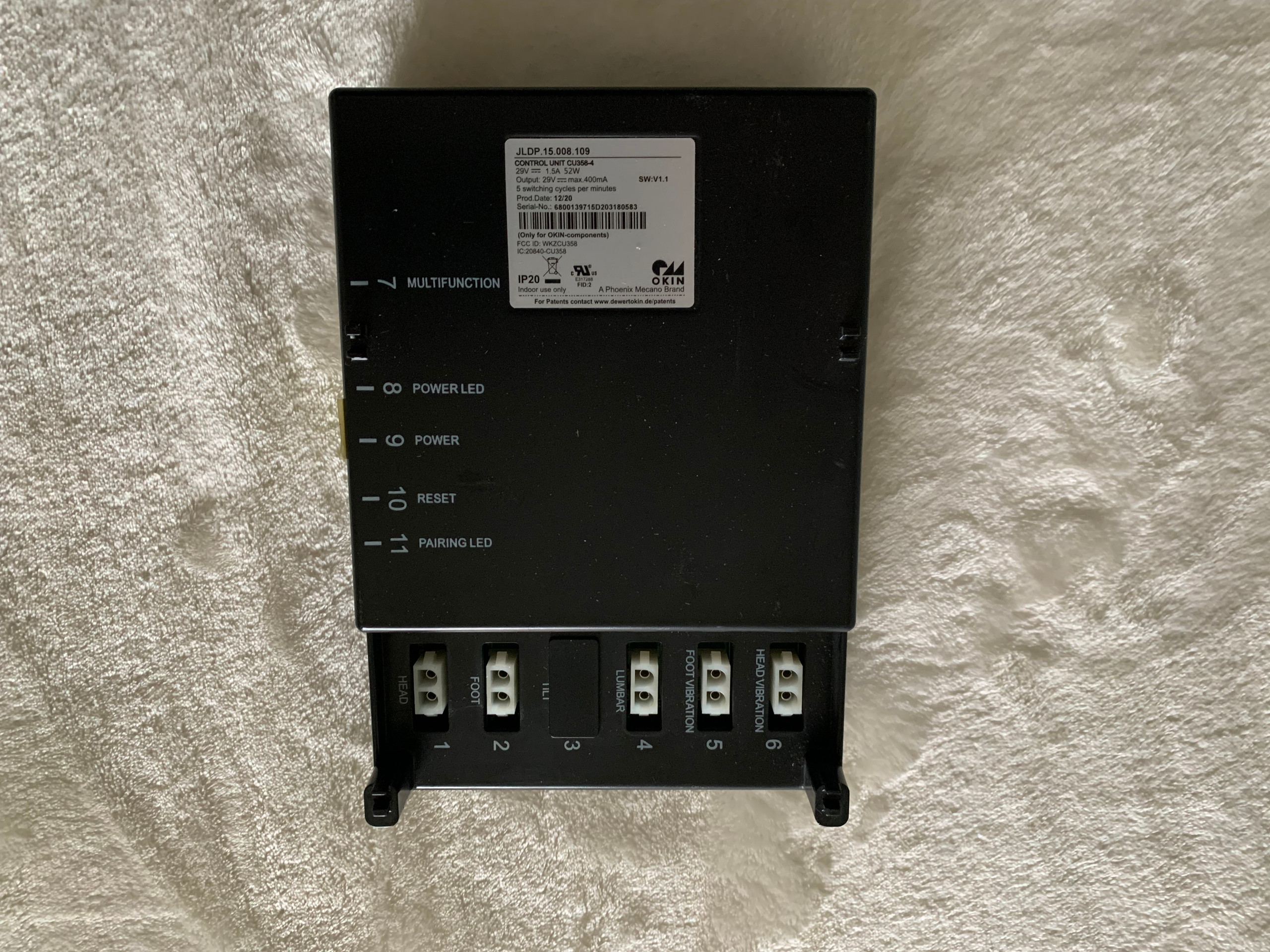 OKIN CU358-2-L Control Box