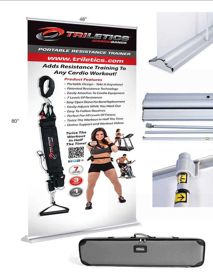 33"x81" Deluxe Retractable Banner Stand | exponetUSA.com