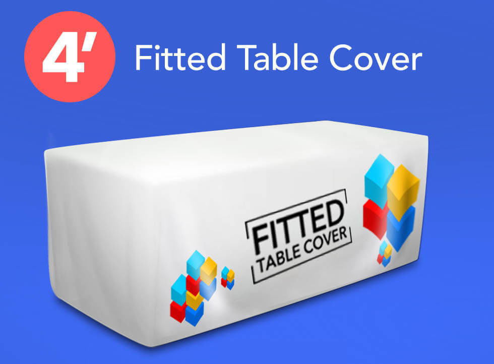 4ft Fitted Table Cover - exponetUSA.com