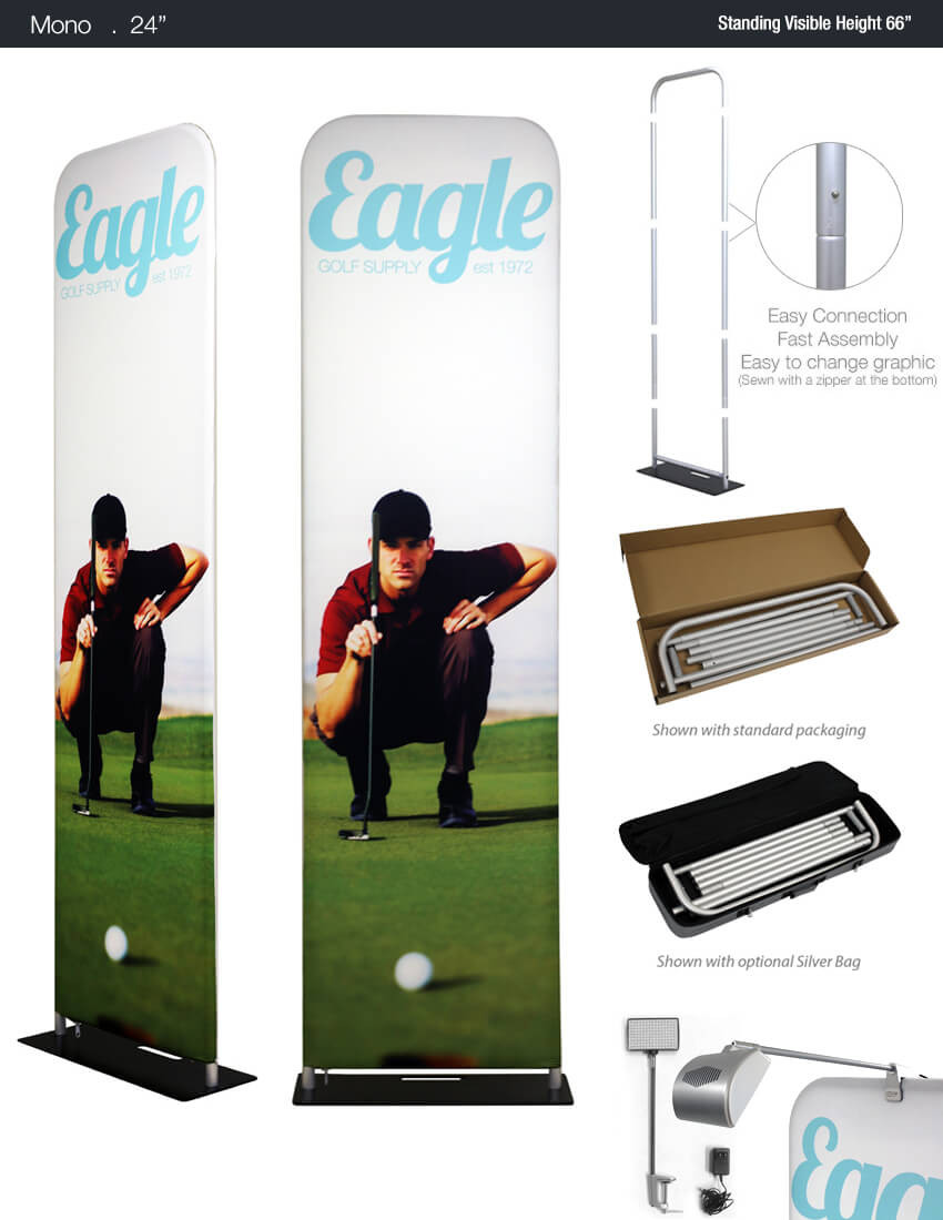 3ft EZ Fab Banner Stand Displays - exponetUSA.com