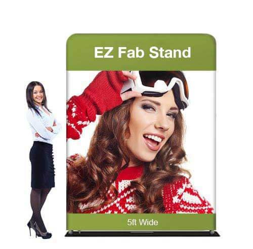 5ft EZ Fab Banner Stand Displays