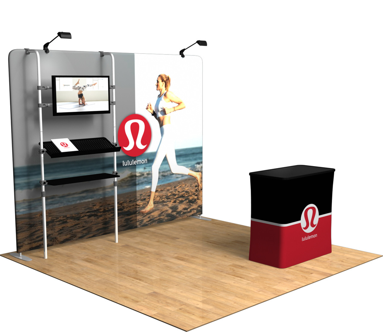 10ft QuickZip MAX Showcase Display Package | exponetUSA.com