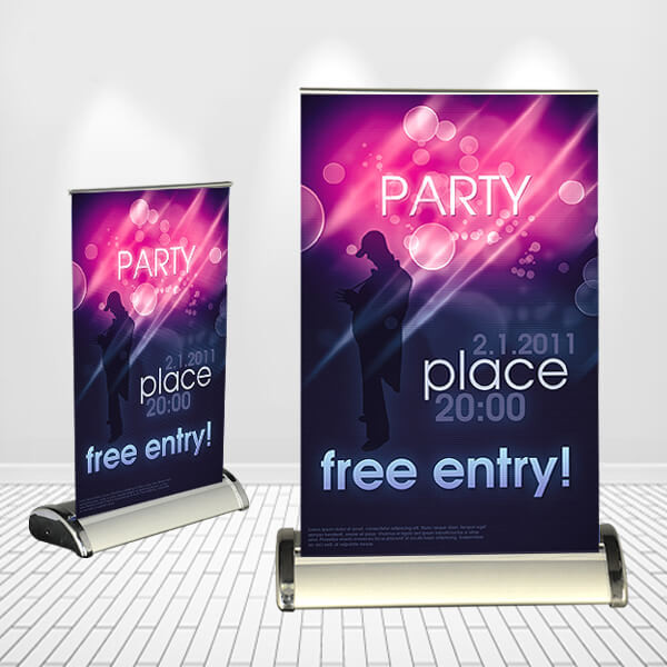 Mini Table Top Banner Stand