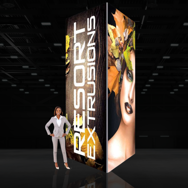 8ft Tall Big Sky Square Backlit Tower