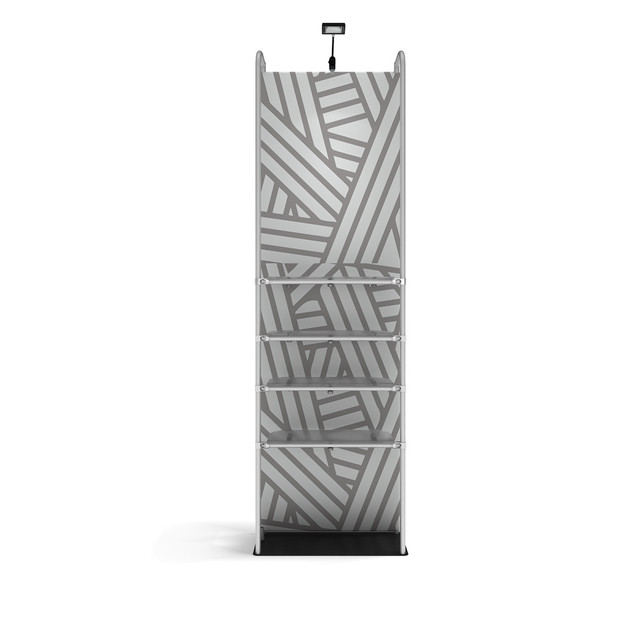 3ft x 8ft Waveline Merchandiser Trade Show Display - exponetUSA.com