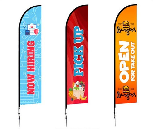 Curbside 14-Foot Feather Flag | exponetUSA.com