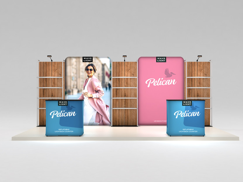 Pelican - 10x20' Inline Display | exponetUSA.com