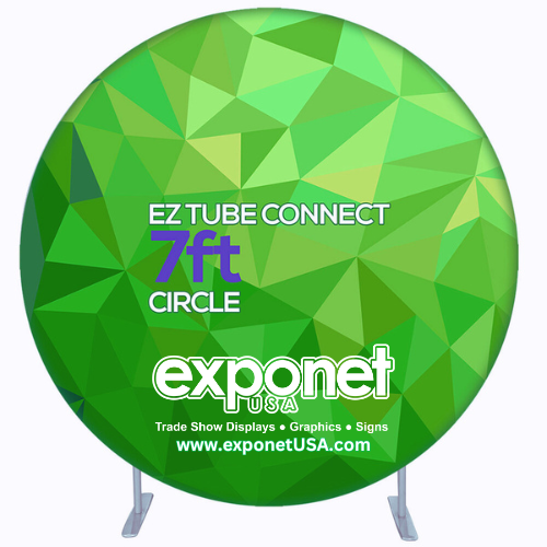7ft EZ Fab Circle Display - exponetUSA.com