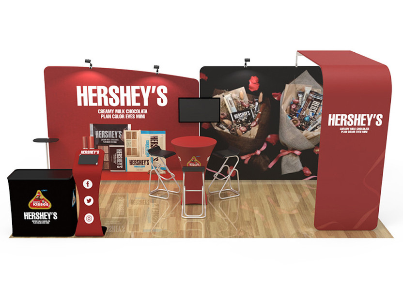 10X20ft Expo Merchandiser 13 Fabric Display Package | exponetUSA.com