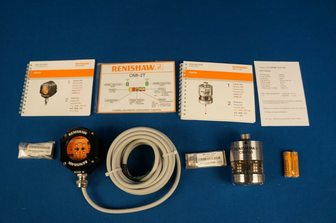 Renishaw Haas OMP60 & OMI-2T Tool Probe & Receiver New in Box 1 Year ...