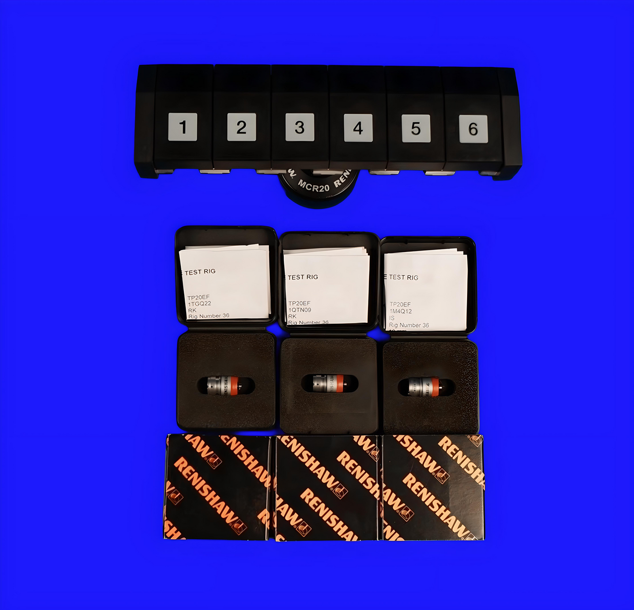 Renishaw MCR20 Rack with 3 TP20 EF Modules New A-1371-0266 A-1371-0272 ...