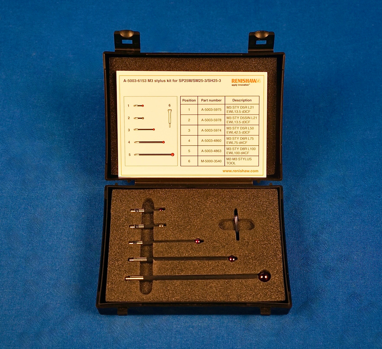 Renishaw M3 Carbon Fiber CMM Probe Styli Kit SP25M/SM25-3/SH25-3 with ...