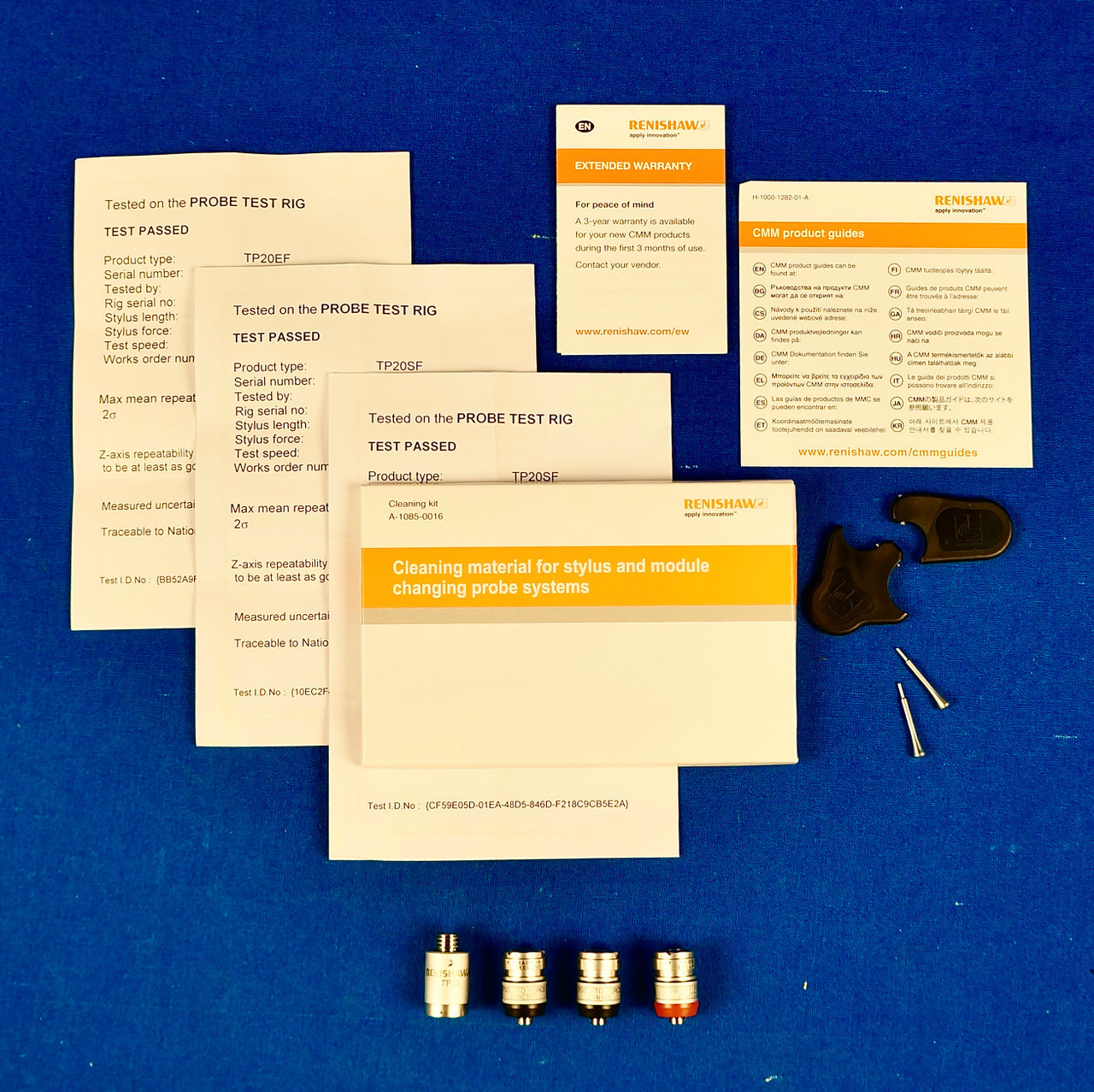 Renishaw TP20 Probe Kit with 2 TP20 SF & 1 EF Modules New - 1 Year ...
