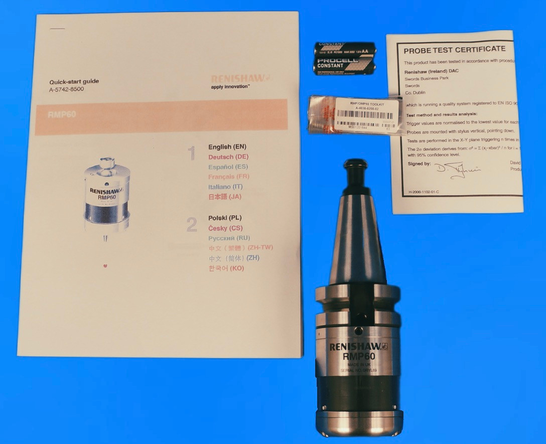 Renishaw RMP60 (Q) Machine Tool Probe & BT40 Shank Display Model ...