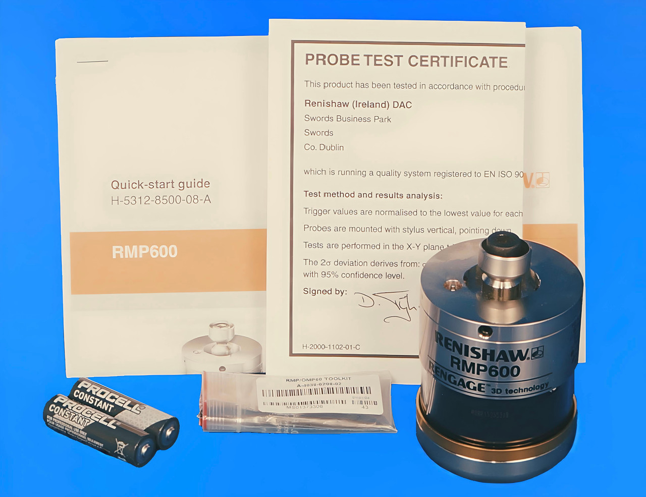 Renishaw RENGAGE RMP600 Q Machine Tool Probe A-5312-0001 A-5312-1011 ...