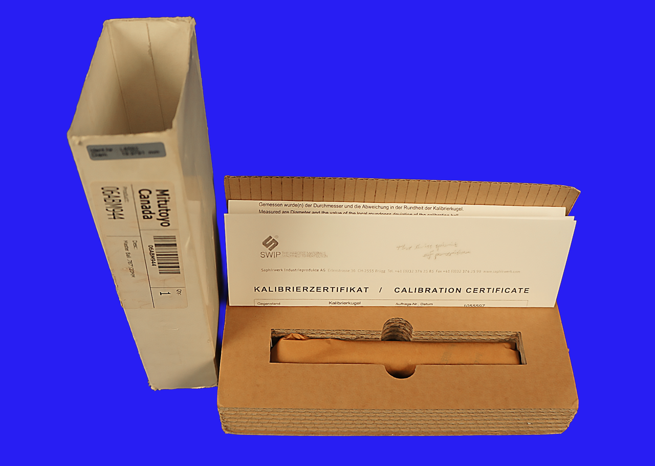 Mitutoyo 19 mm CMM Ceramic Datum Sphere Calibration Standard New ...