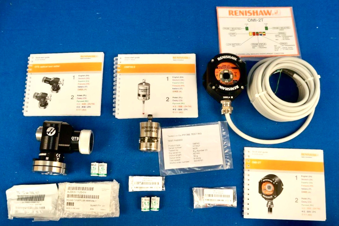 Renishaw HAAS MAZAK Machine Tool WIPS Kit OMP40-2 OTS 1/2AA OMI-2T with ...