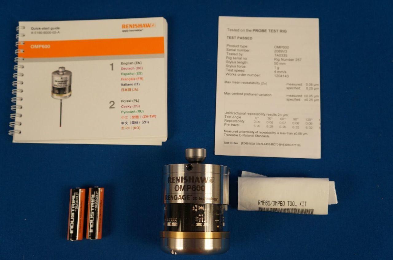 Renishaw OMP600 RENGAGE High Accuracy Machine Tool Probe Kit Display ...